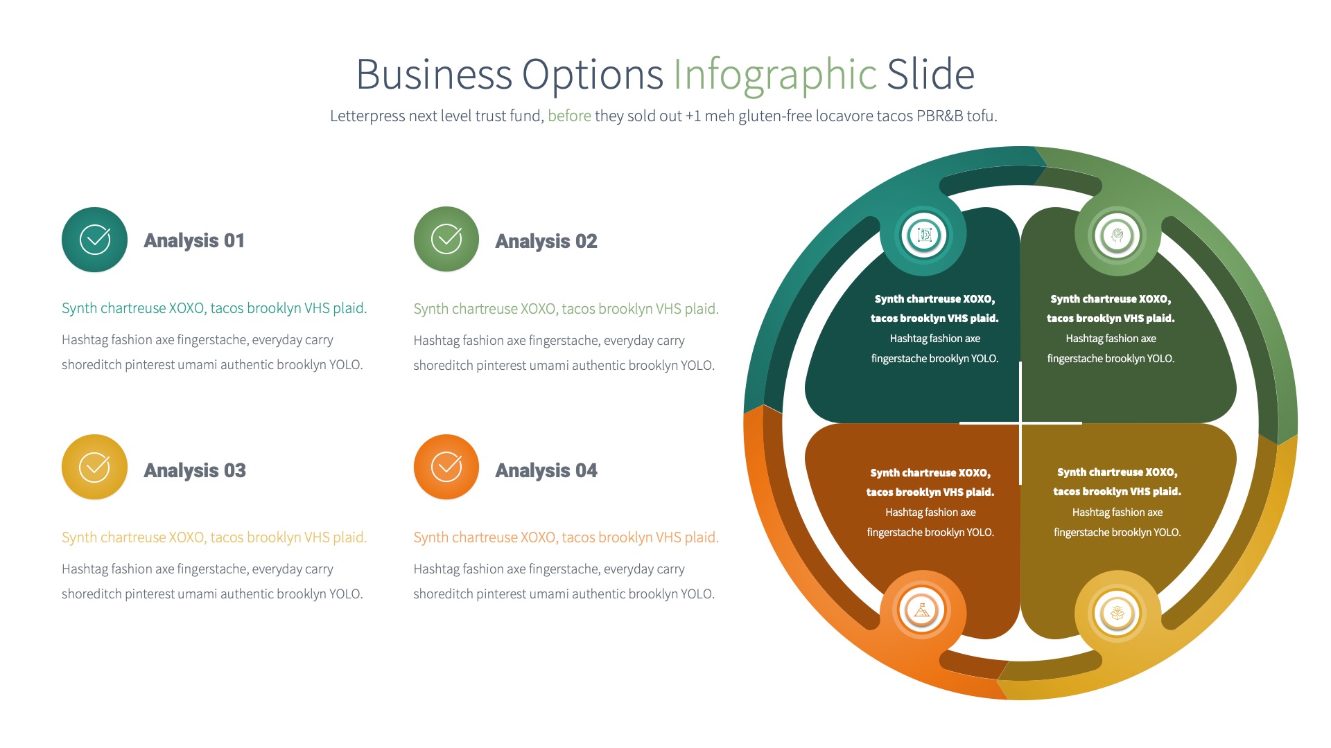 Business Options - PowerPoint Infographics Slides, Presentation Templates