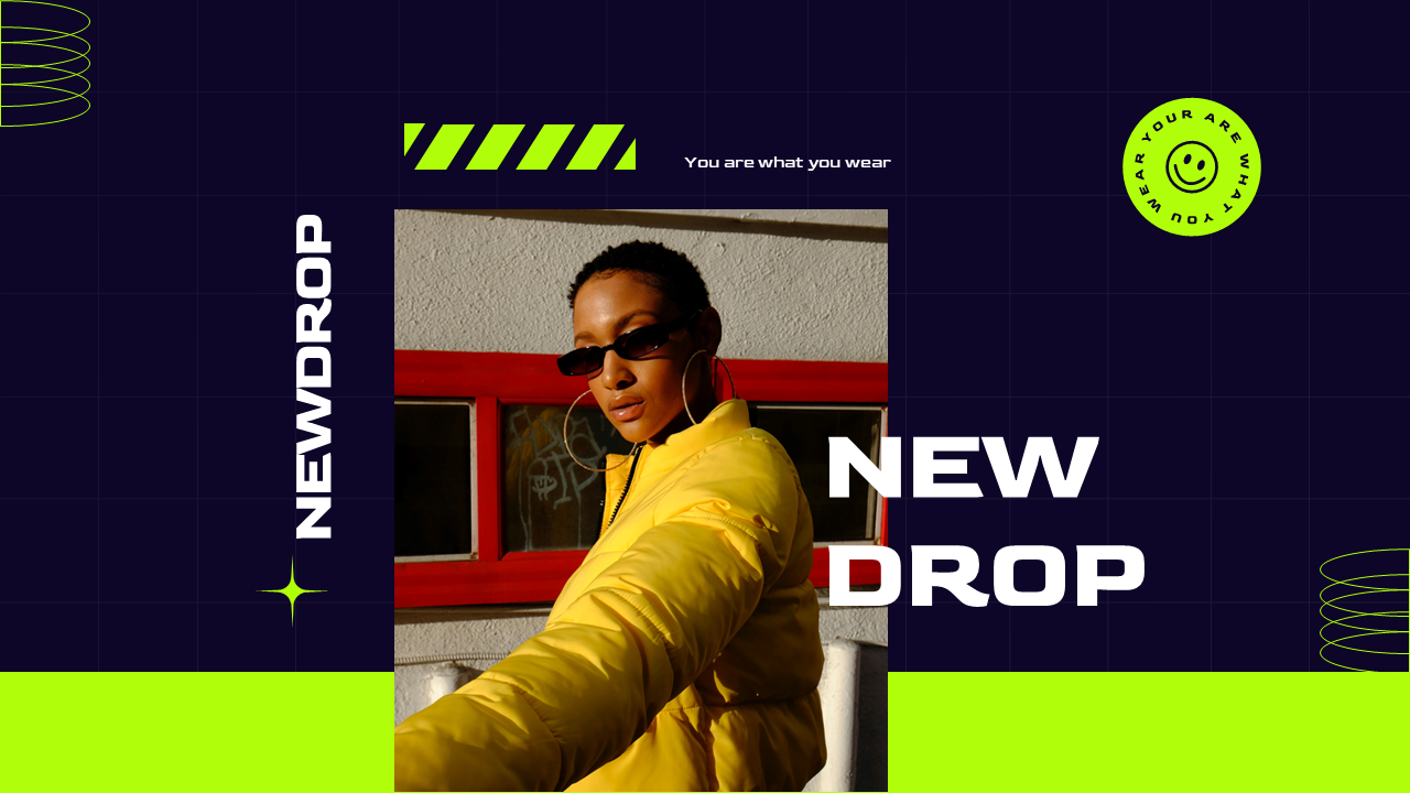 Newdrop – Streetwear Concept Keynote Template, Presentation Templates