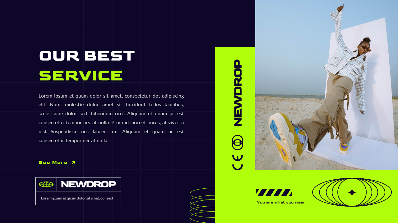 Newdrop – Streetwear Concept Keynote Template, Presentation Templates