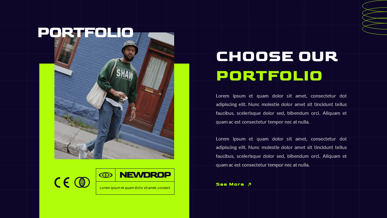 Newdrop – Streetwear Concept Keynote Template, Presentation Templates