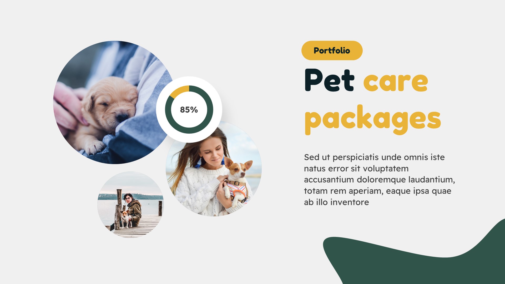 Petslon - Petcare & Pet Shop Powerpoint Template, Presentation Templates