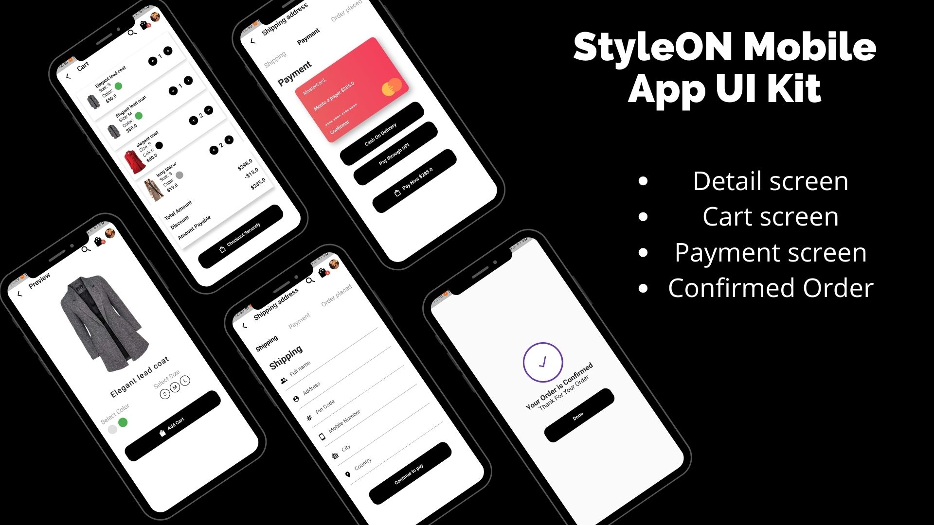 Flutter - UI KIT Template Shopping by Yeferson9825 | CodeCanyon