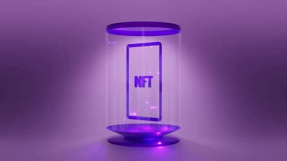 Purple NFT Display, Motion Graphics | VideoHive