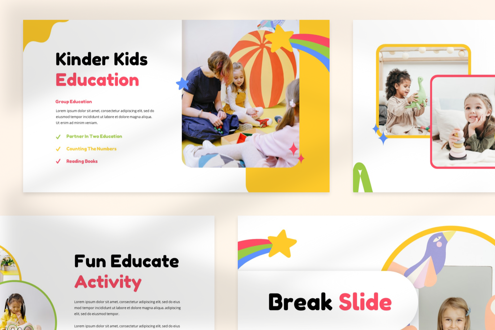 Kinder Kids - Kindergarten & Preschool Powerpoint Template ...