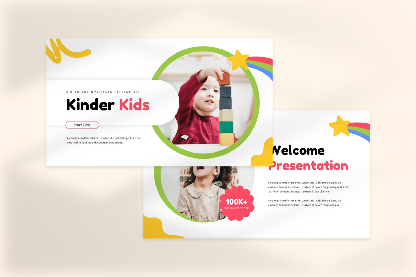 Kinder Kids - Kindergarten & Preschool Powerpoint Template ...