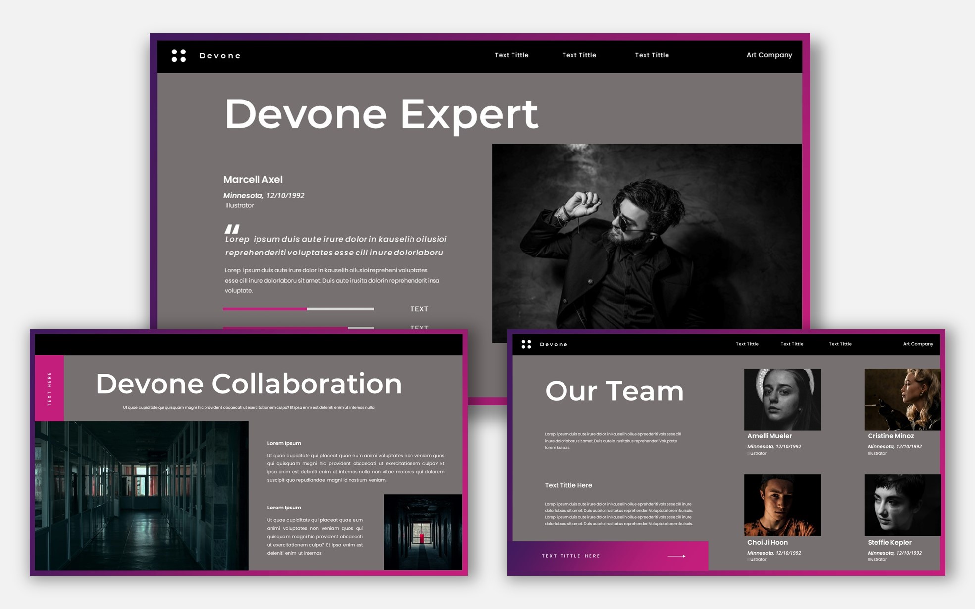 Devone Business Google Slide Template, Presentation Templates ...