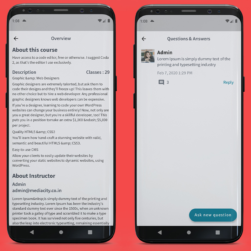 eClass LMS Mobile App - Flutter Android & iOS by media-city | CodeCanyon