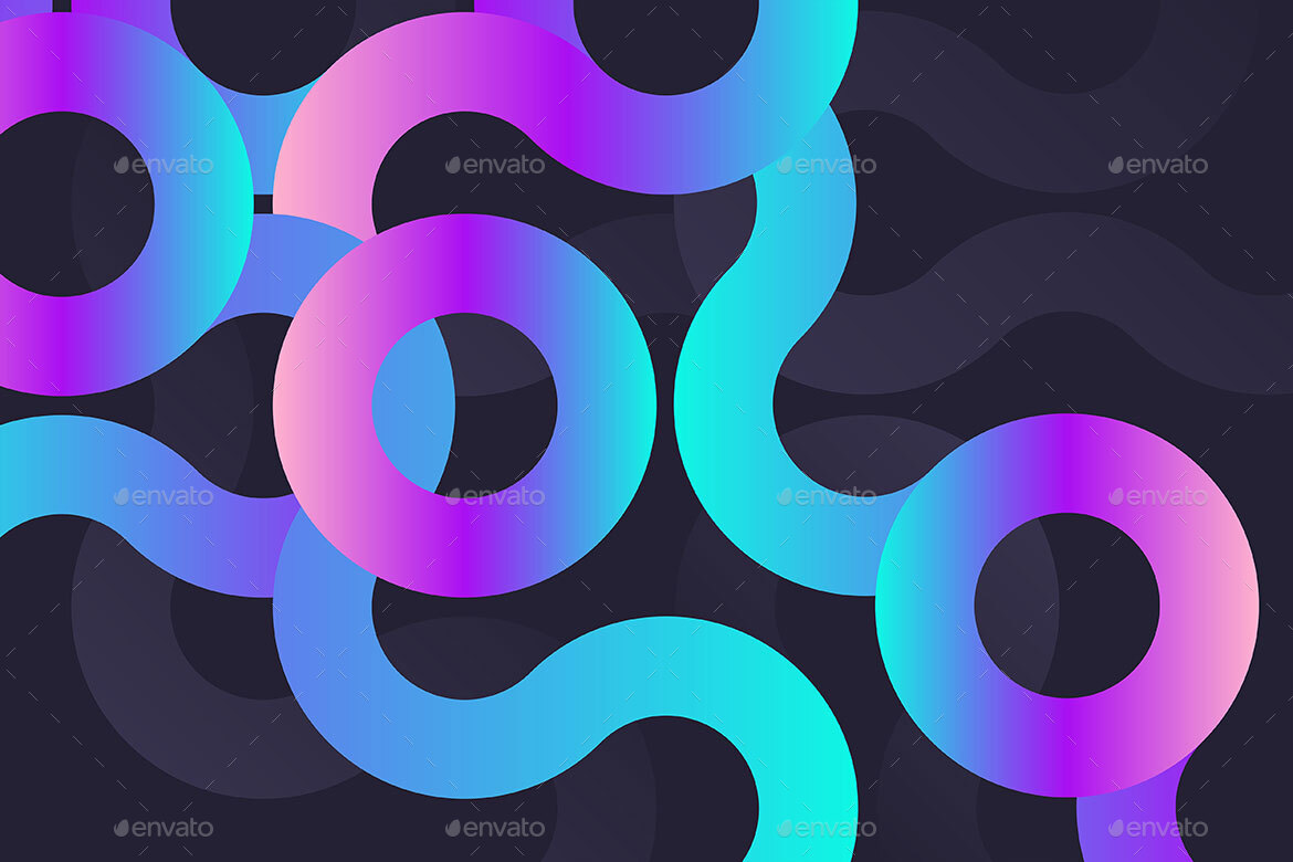 Liquid Gradient Overlapping Circles and Lines Backgrounds by themefire_pro