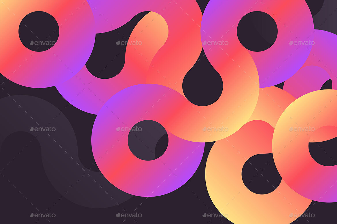 Liquid Gradient Overlapping Circles and Lines Backgrounds by themefire_pro