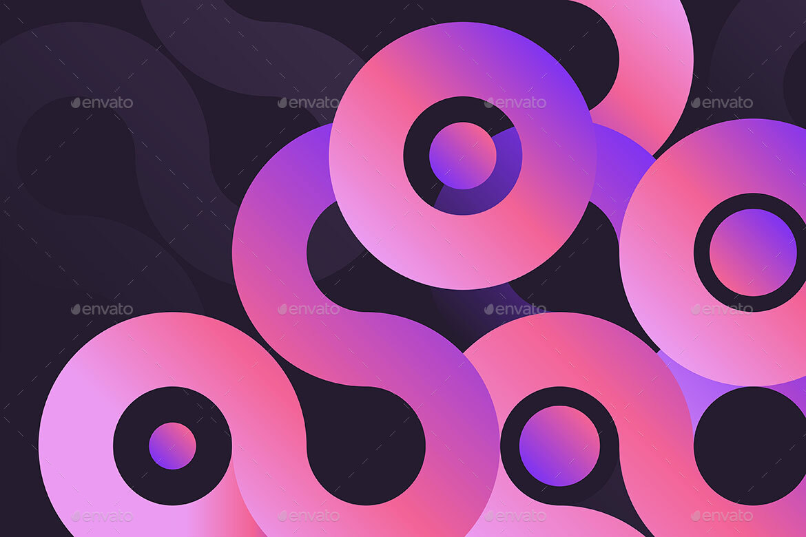 Liquid Gradient Overlapping Circles and Lines Backgrounds by themefire_pro