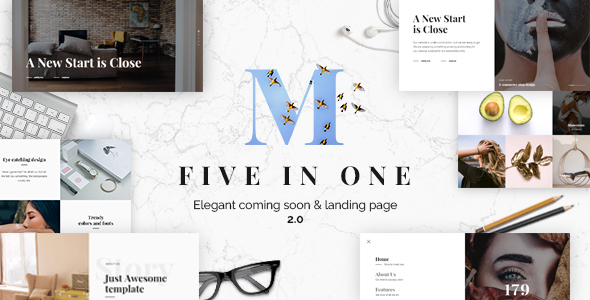 Mixio - Five in One Coming Soon and Landing Page Template by mix_design