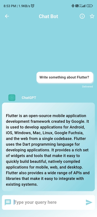 ChatGPT Turbo 3.5 Image and Text Generation Flutter-GPT by Afjalru