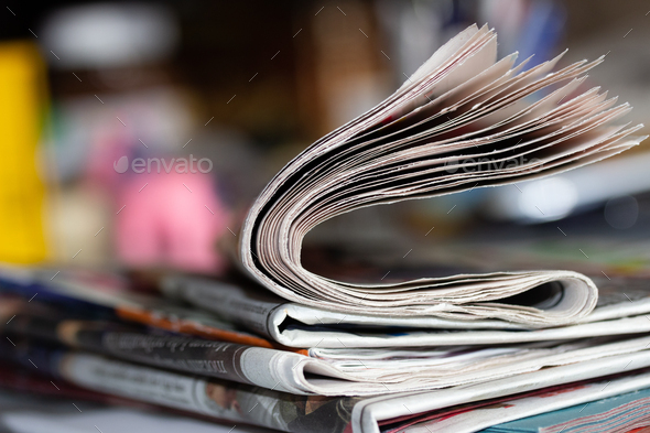 Newspaper on a table Stock Photo by biljanan6 | PhotoDune