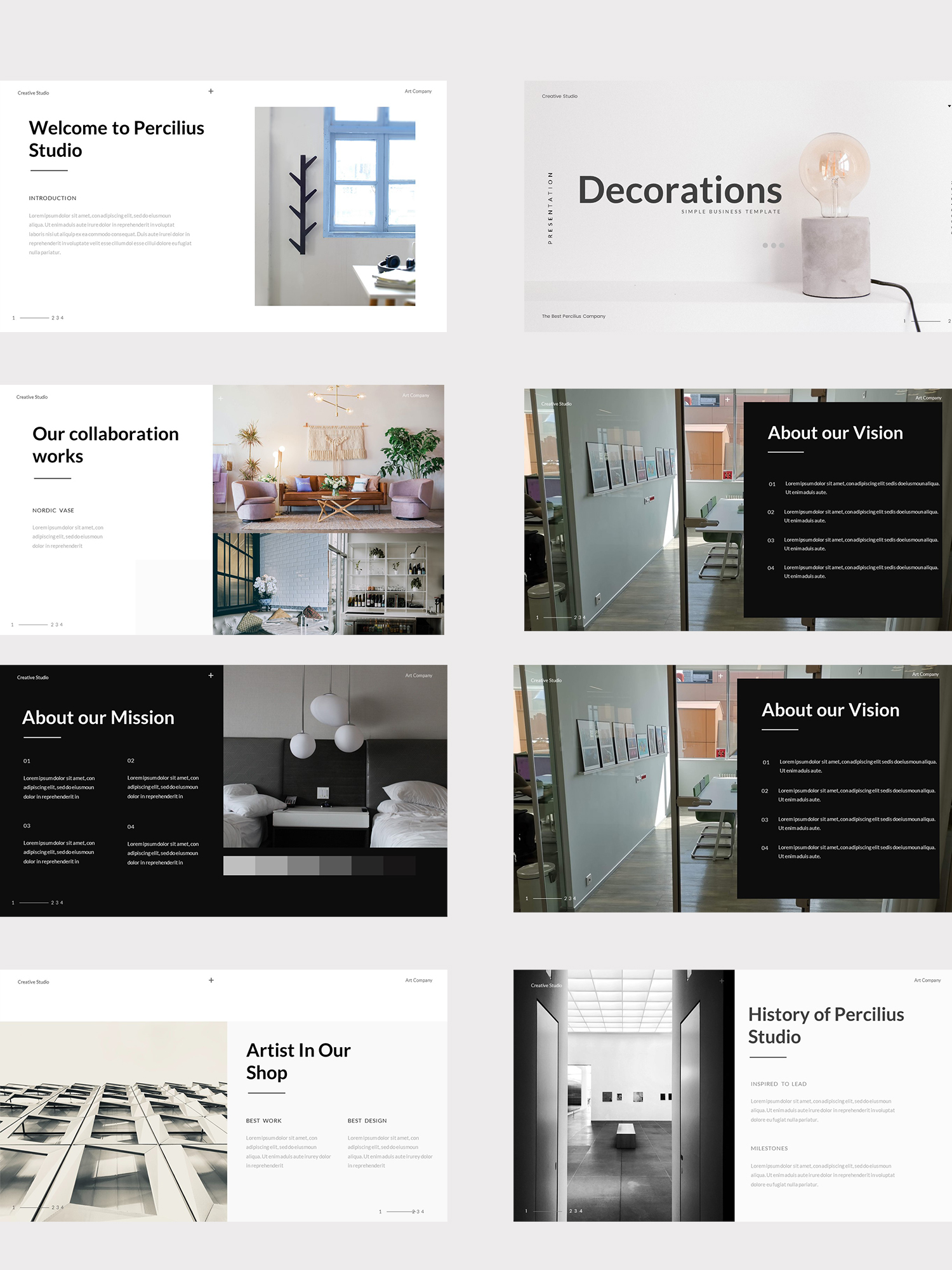 Percilius Decoration Powerpoint Template, Presentation Templates ...