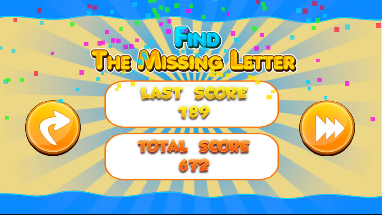 Find The Missing Letter Game (HTML5) Kids Educational Game by CGFX-Studio