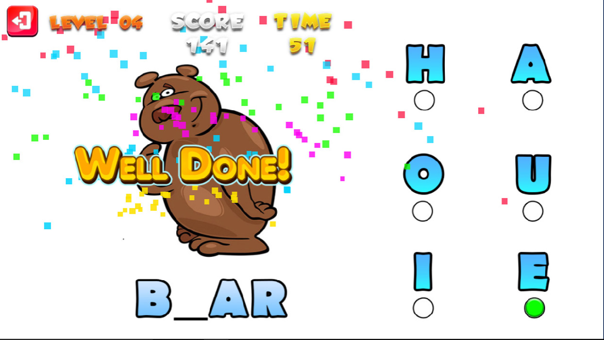 Find The Missing Letter Game (HTML5) Kids Educational Game by CGFX-Studio