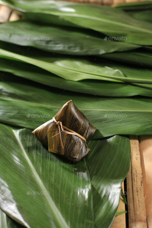 Zongzi or Bakcang, Chinese Savoury Sticky Rice Dumplings in Bamboo ...