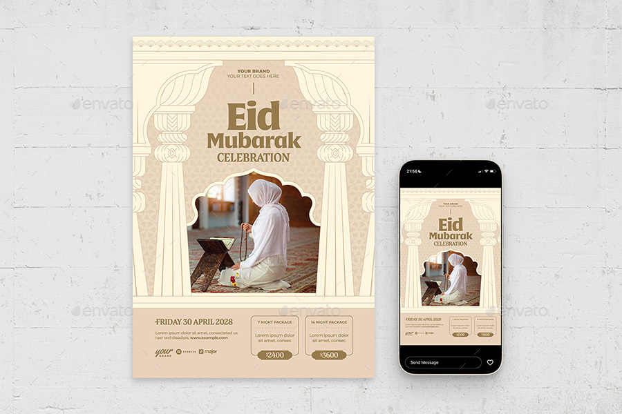 Eid Flyer Template, Print Templates | GraphicRiver