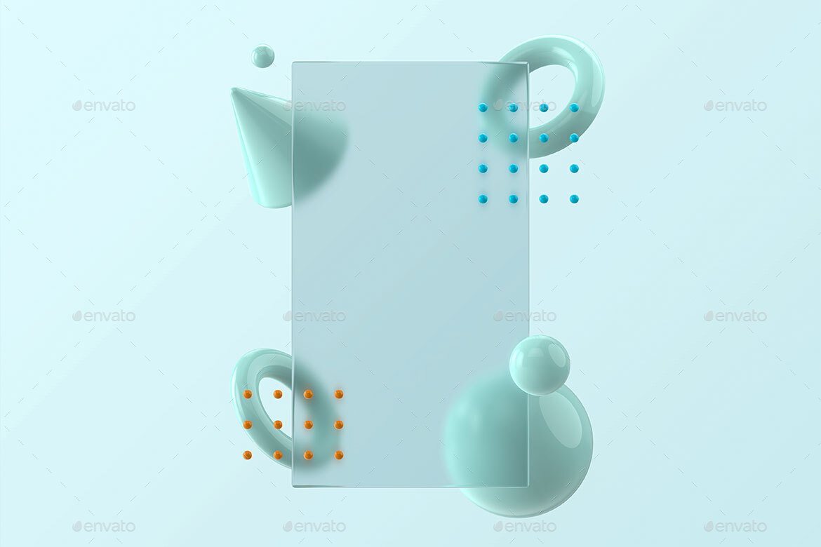 Glassmorphism - 3D Backgrounds for Presentations, Graphics | GraphicRiver