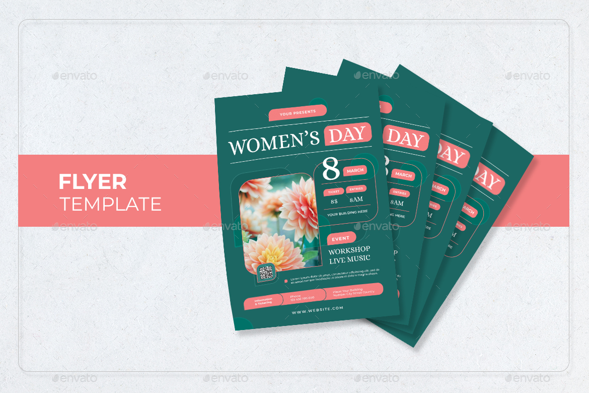 Women's Day Event Flyer Templates, Print Templates | GraphicRiver