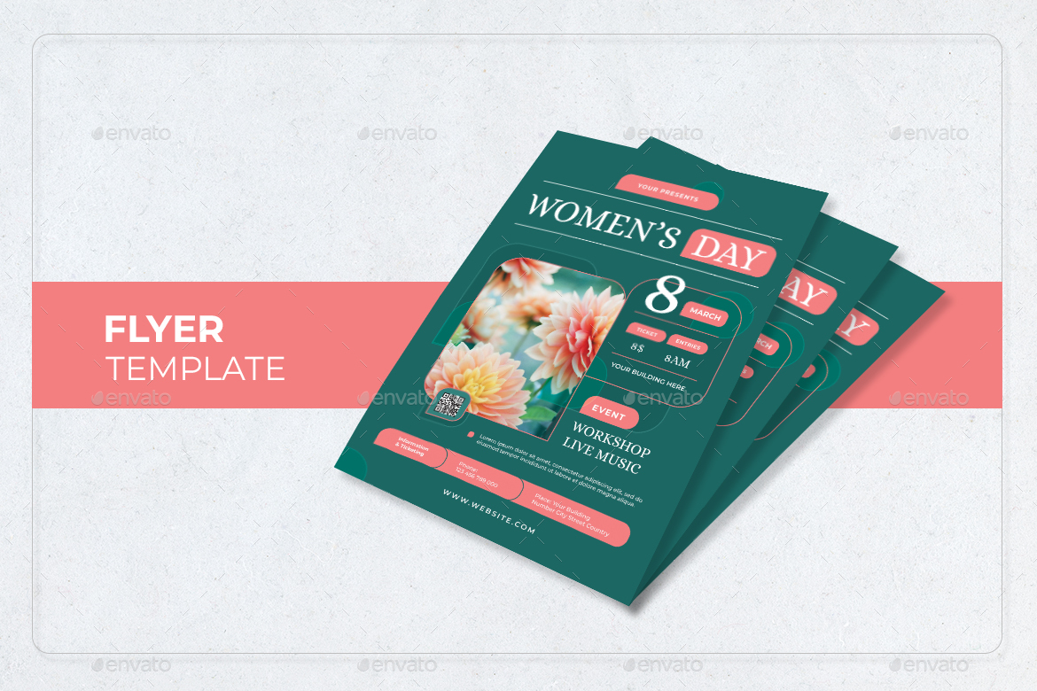 Women's Day Event Flyer Templates, Print Templates | GraphicRiver