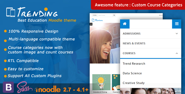 Trending - High Quality Responsive Moodle Theme by cmsbrand | ThemeForest