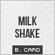 Milk Shake Business Card, Print Templates | GraphicRiver