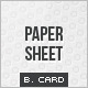 Paper Sheet Business Card, Print Templates | GraphicRiver