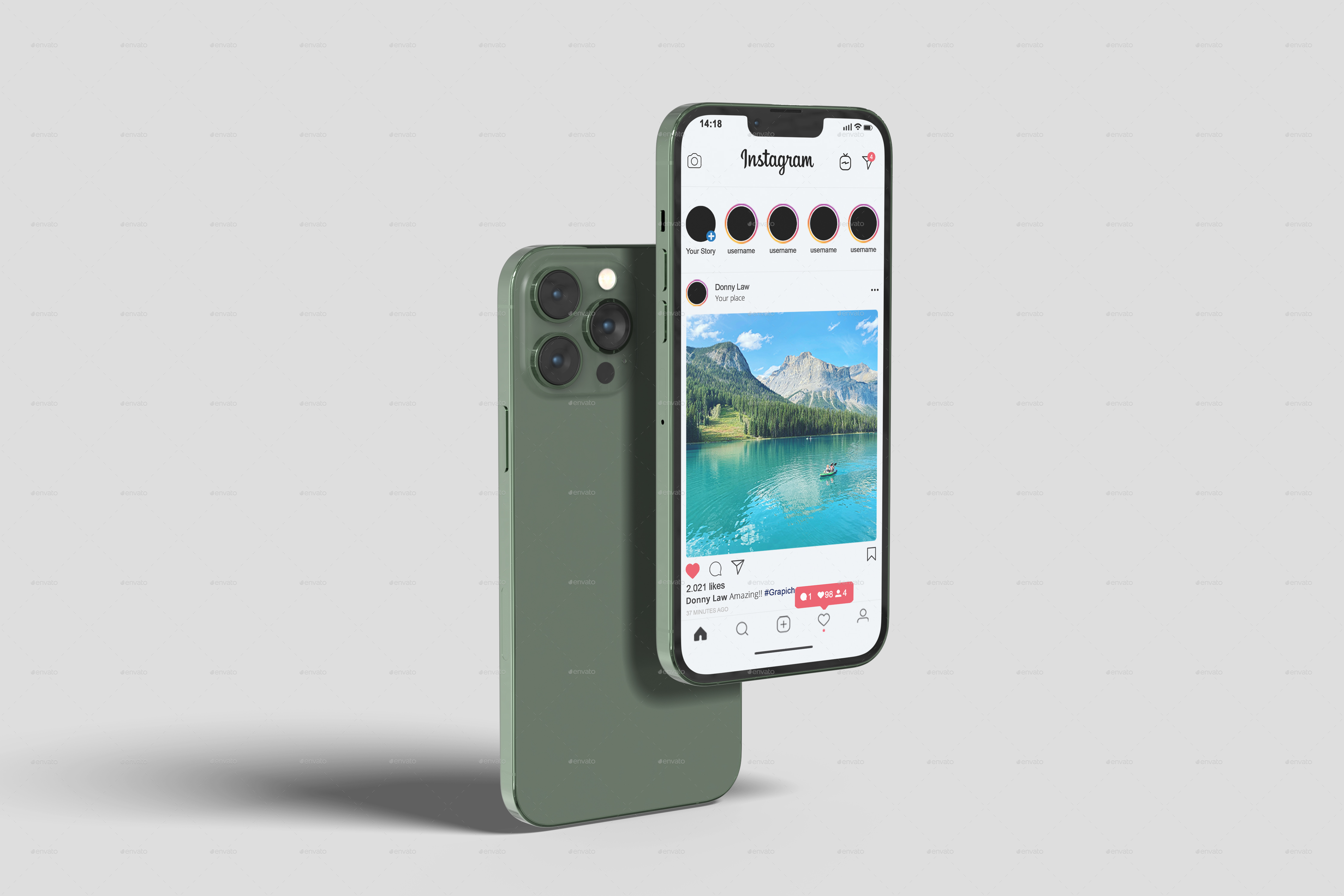 iPhone 13 Pro Max Mockup, Graphics | GraphicRiver