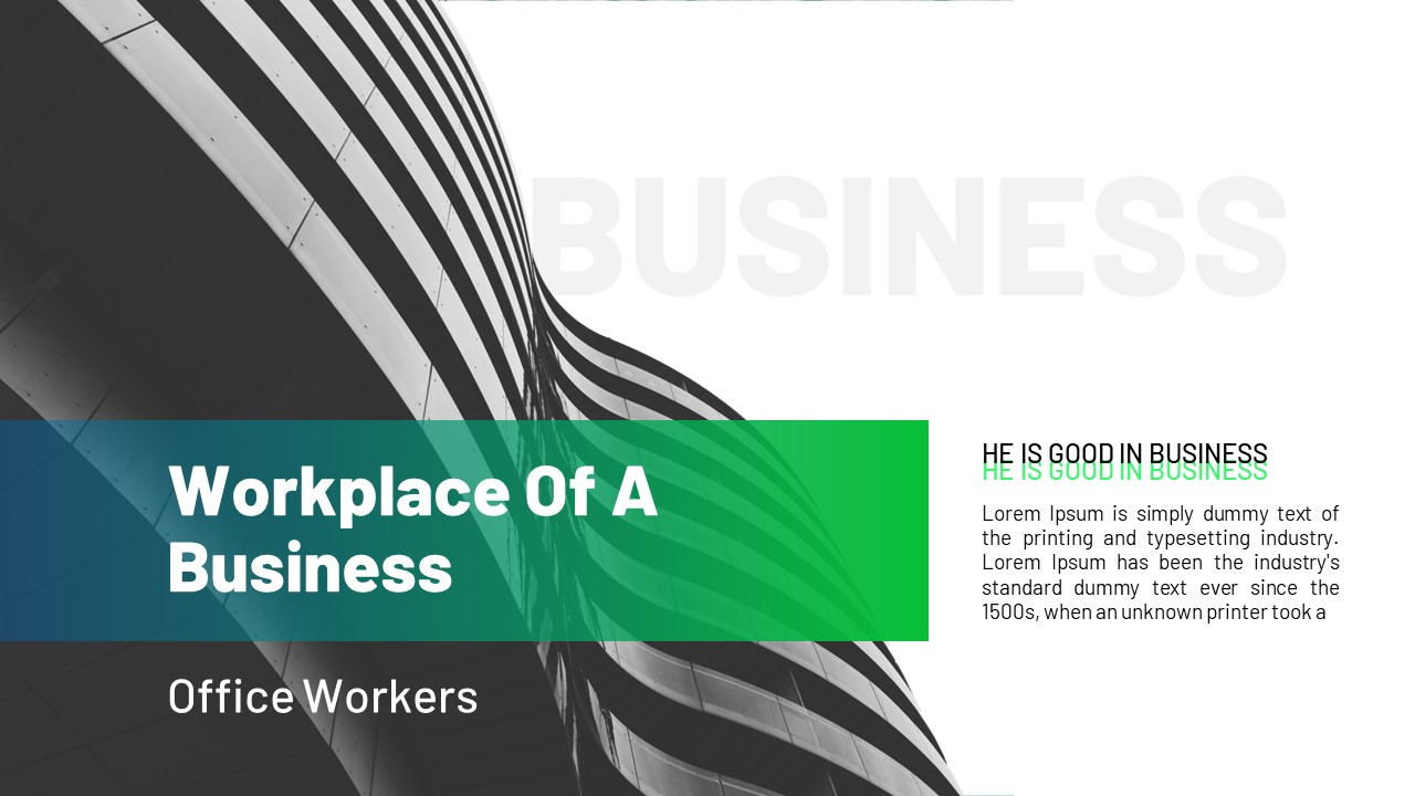 Green Business PowerPoint Template, Presentation Templates | GraphicRiver