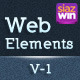 The Clean and Simple Web Elements VOL - 1, Web Elements | GraphicRiver