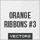 Orange Ribbons #3, Vectors | GraphicRiver