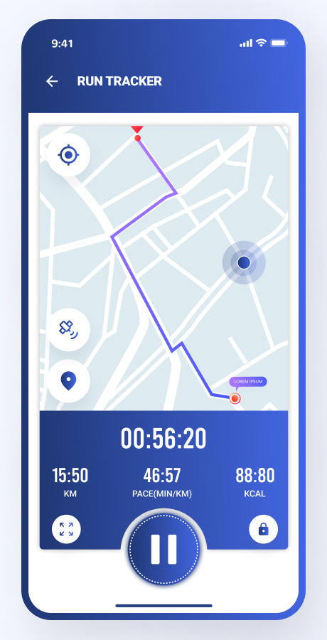 Run Tracker - iOS Native Mobile App (20 Languages) by Shreyanshi_Infotech