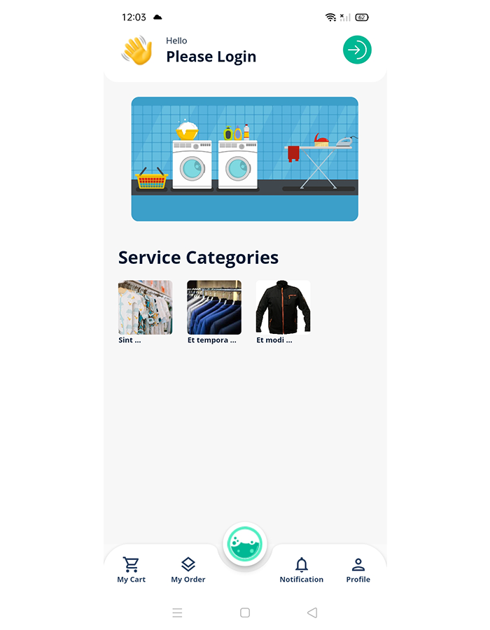 Best Laundry Flutter Mobile App with Admin panel | laundry booking ...