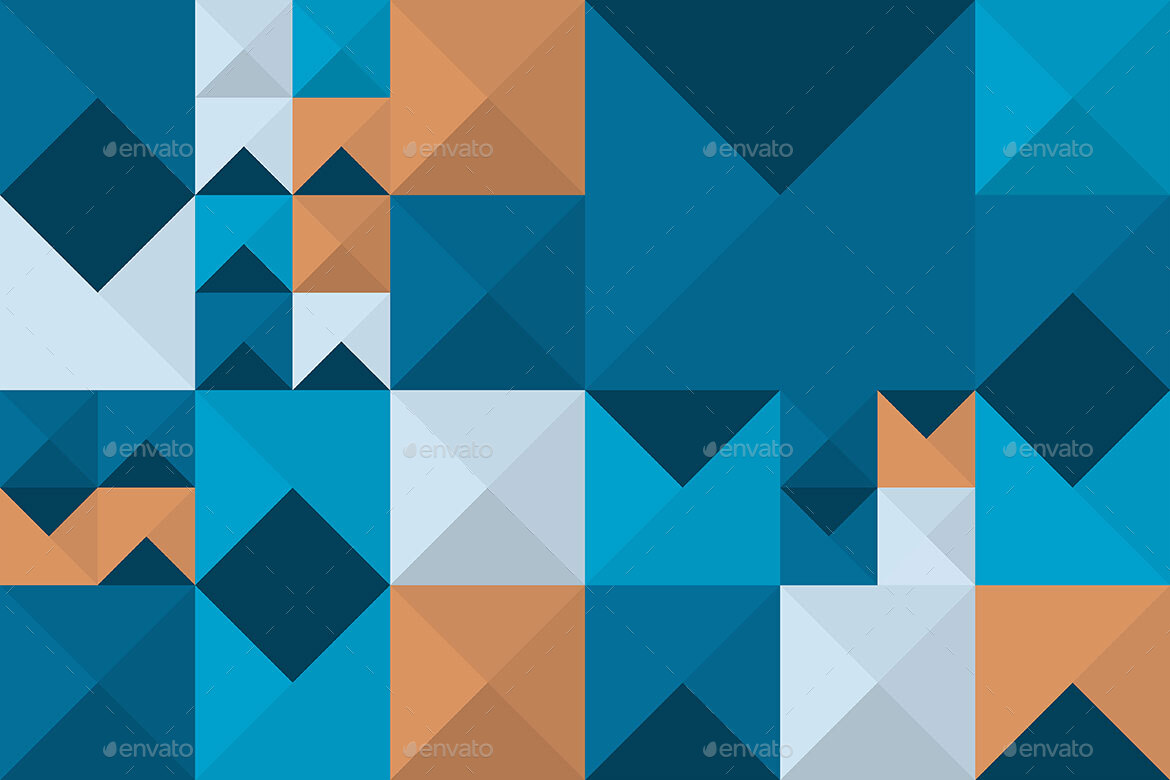 Flat Triangle Mosaic Seamless Patterns, Graphics | GraphicRiver