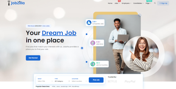 JobZilla - Job Board WordPress Theme by DexignZone | ThemeForest
