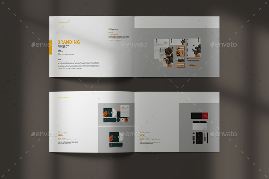 Graphic Design Portfolio Template, Print Templates | GraphicRiver