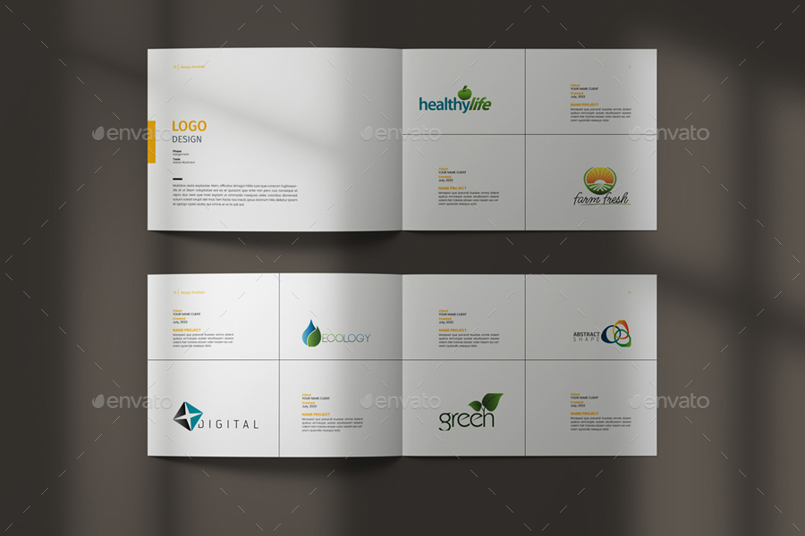 Graphic Design Portfolio Template, Print Templates | GraphicRiver