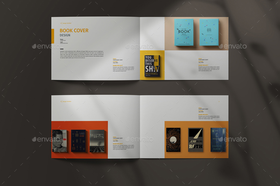 Graphic Design Portfolio Template, Print Templates | GraphicRiver