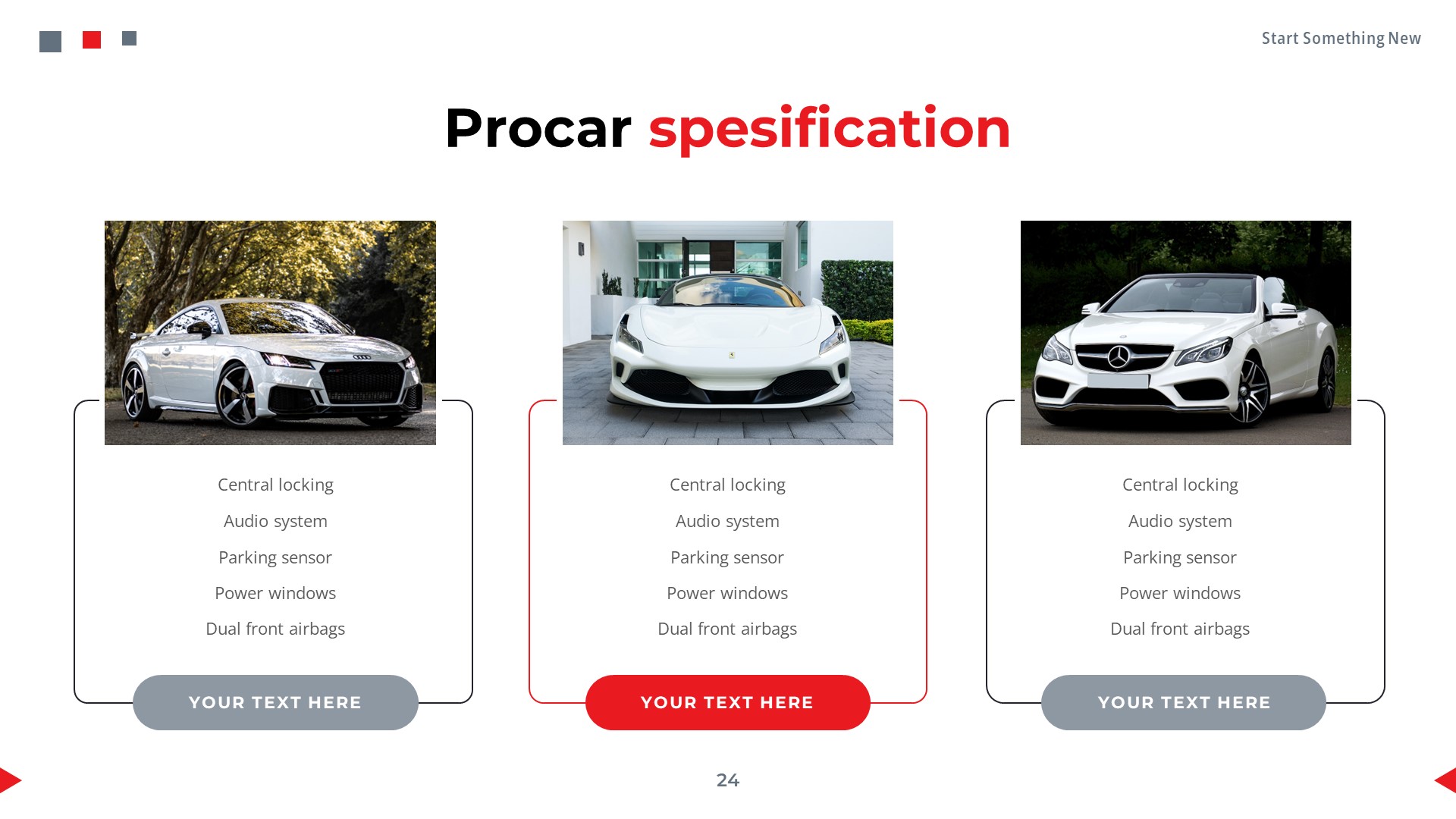 Procar - Car vehicle Google Slides template, Presentation Templates