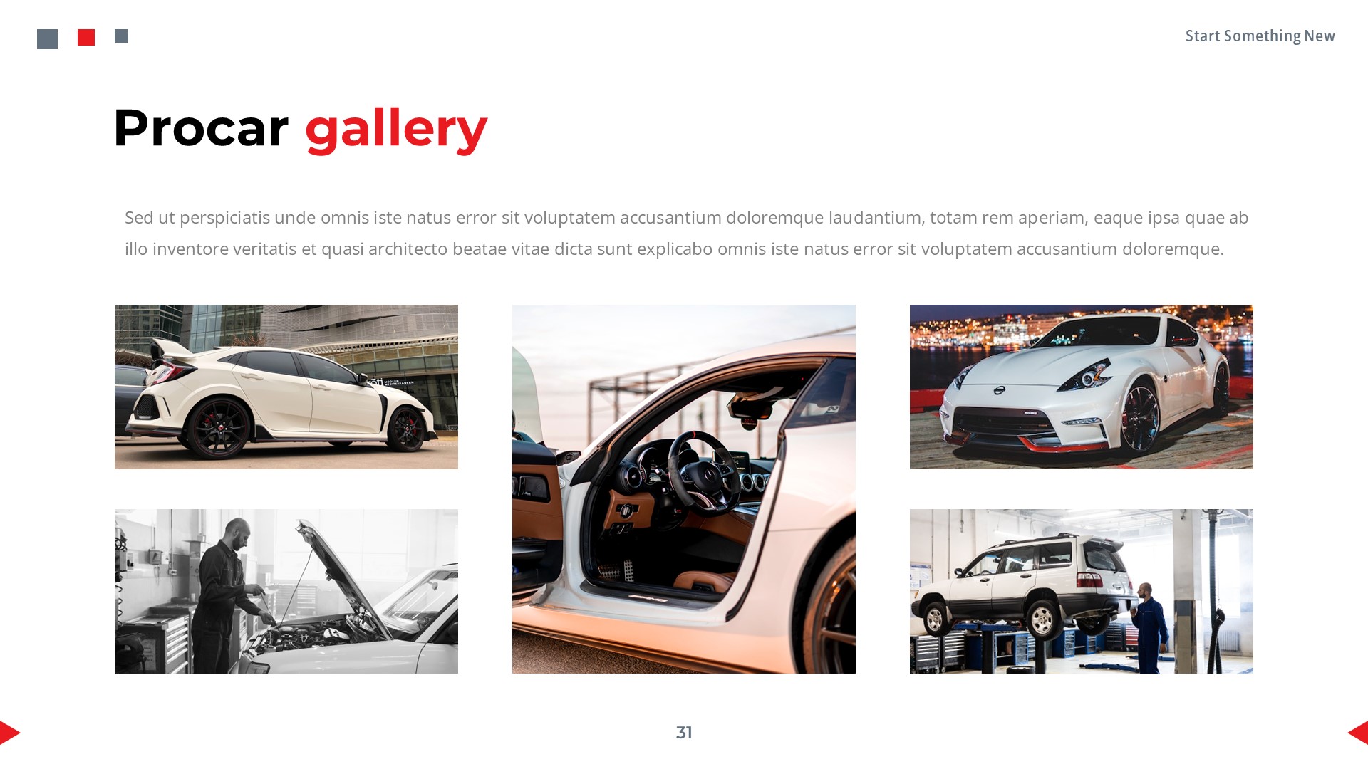 Procar - Car vehicle Google Slides template, Presentation Templates
