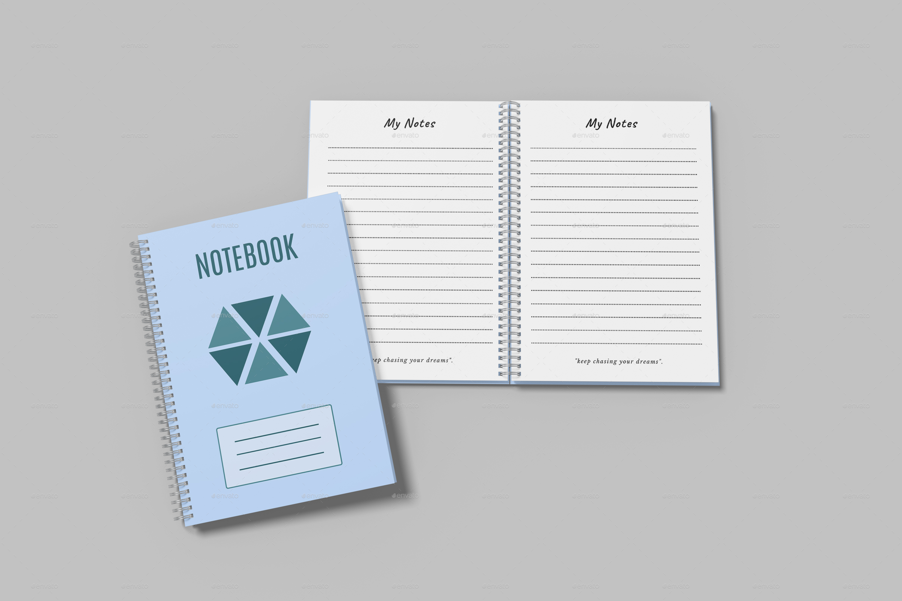 Spiral Notebook Mockup, Graphics | GraphicRiver