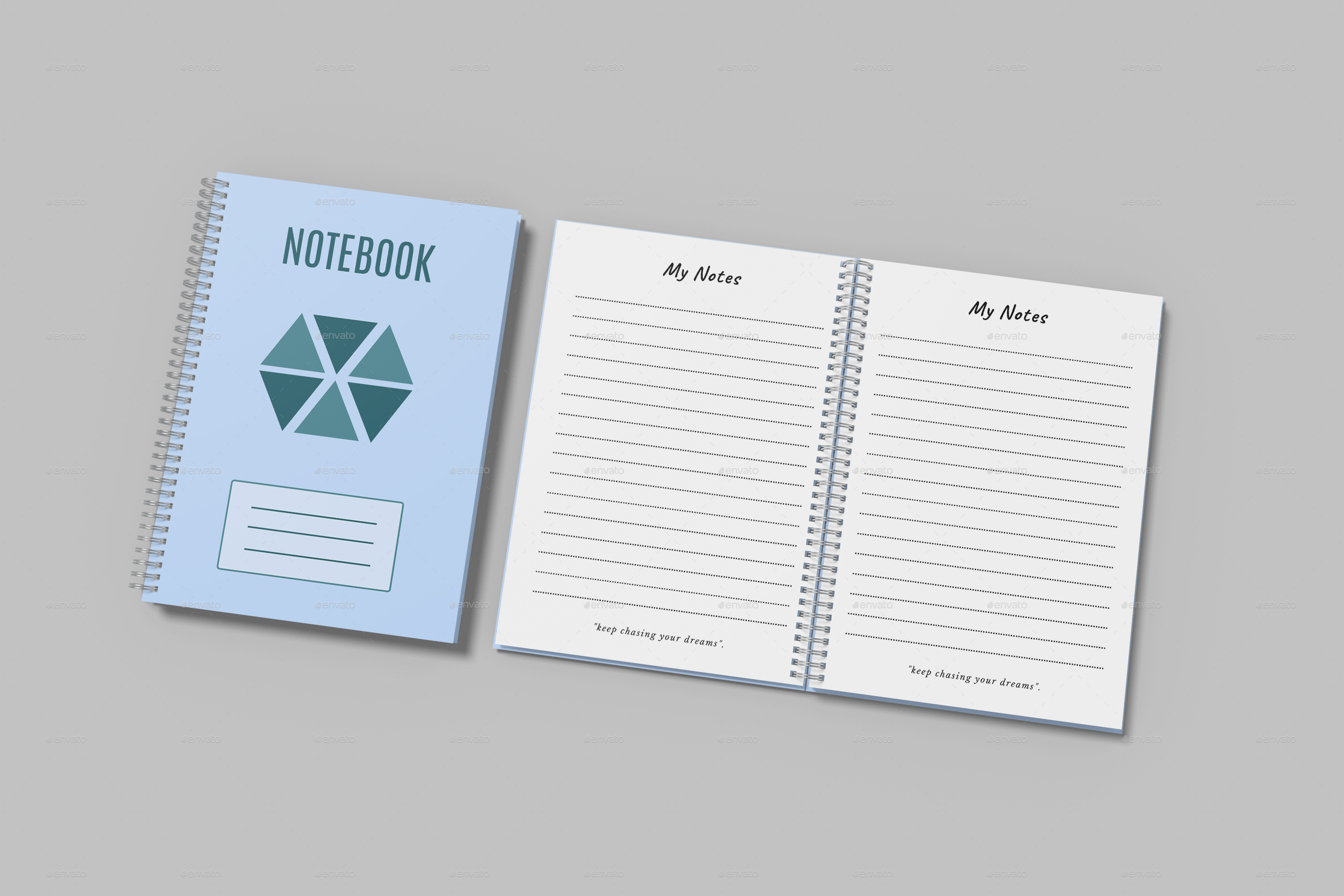 Spiral Notebook Mockup, Graphics | GraphicRiver
