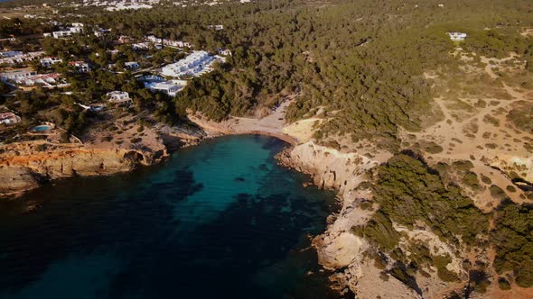 Cala Codolar beach in Ibiza, Spain, Stock Footage | VideoHive