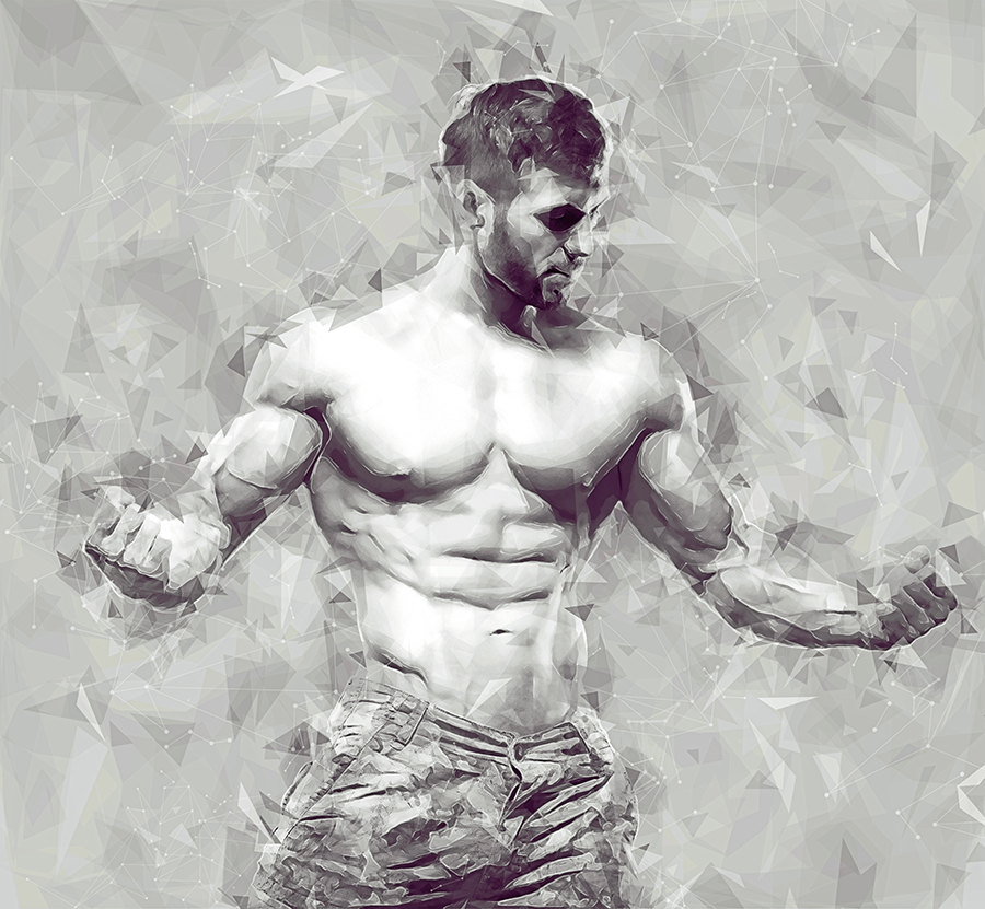 Poly Poster Photoshop Action, Add-ons | GraphicRiver