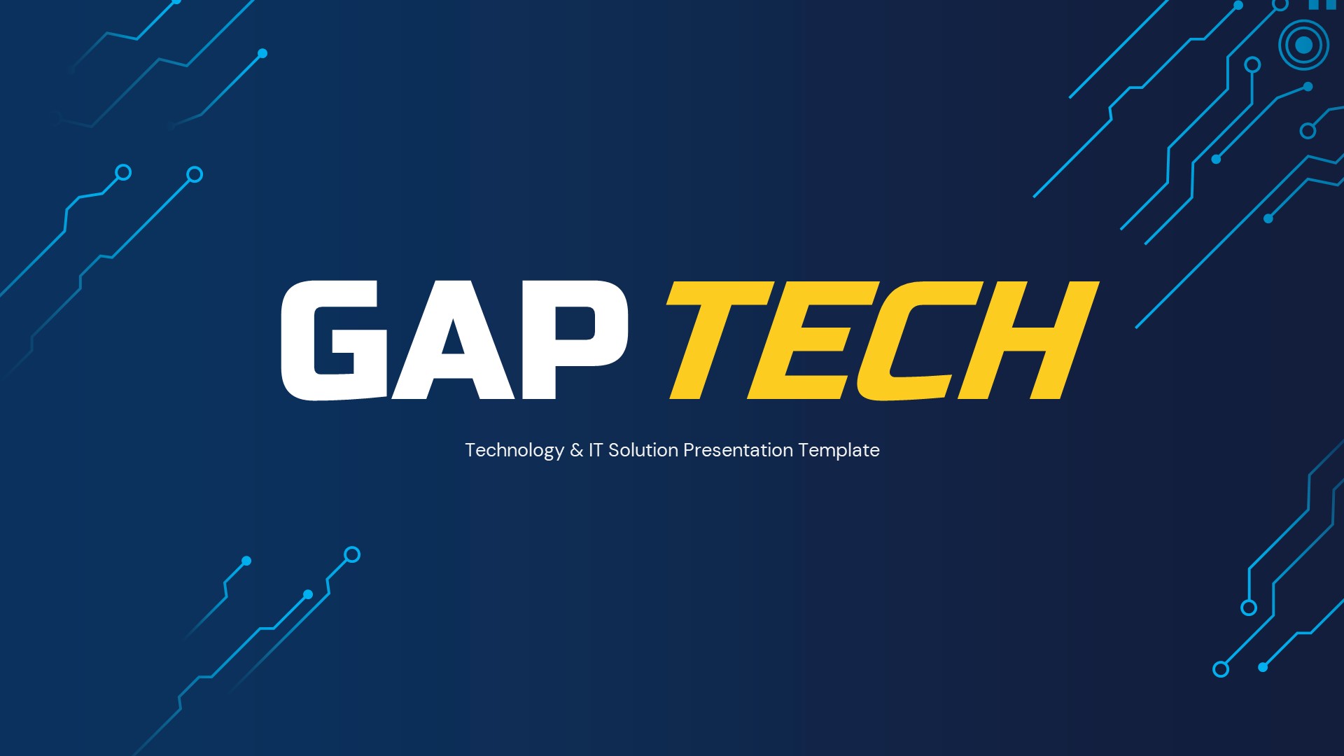 GAPTECH - IT Solution & Technology Powerpoint Template, Presentation ...