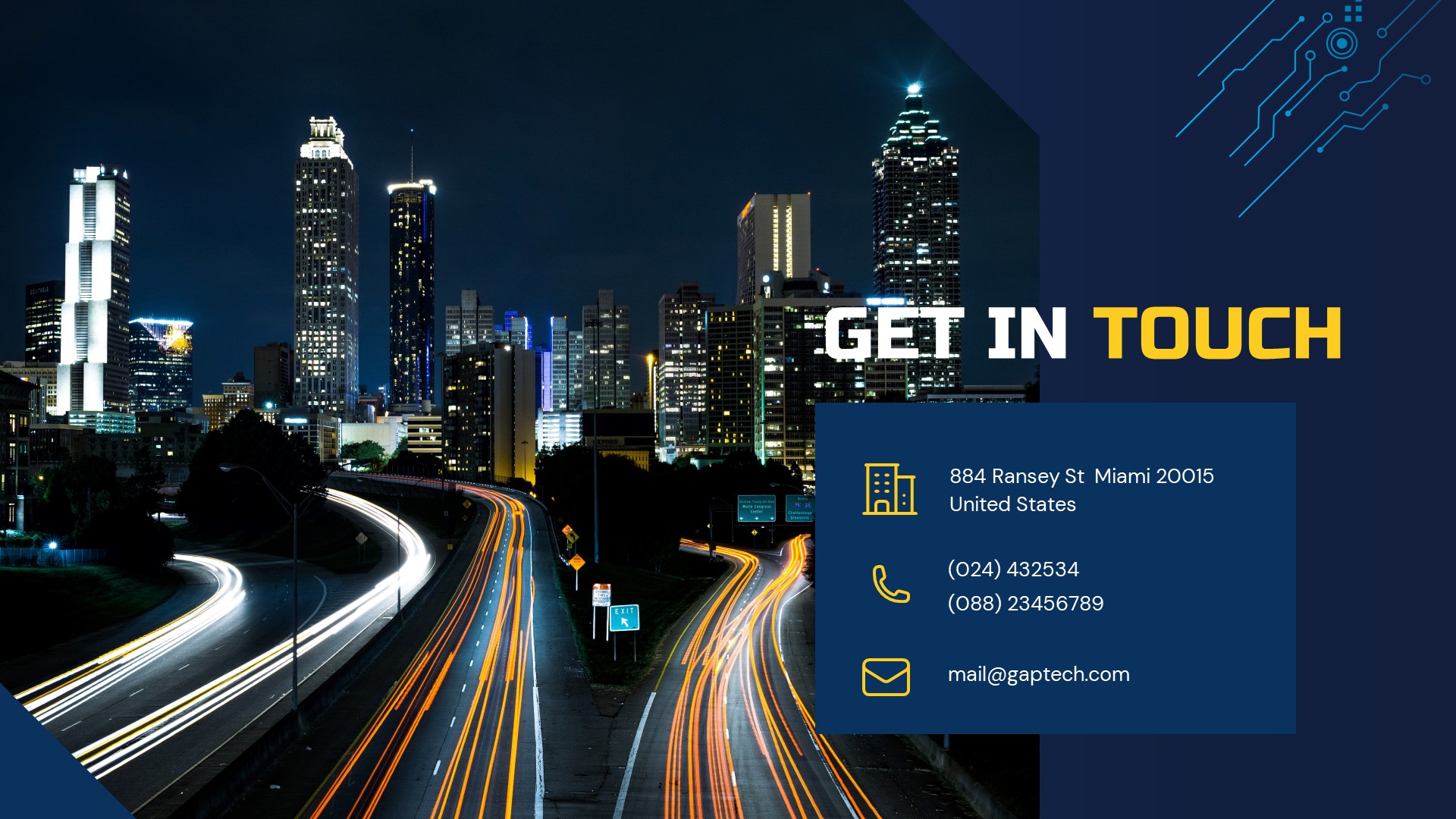 GAPTECH - IT Solution & Technology Powerpoint Template, Presentation ...