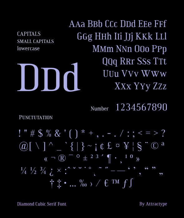 Diamond Cubic, Fonts | GraphicRiver