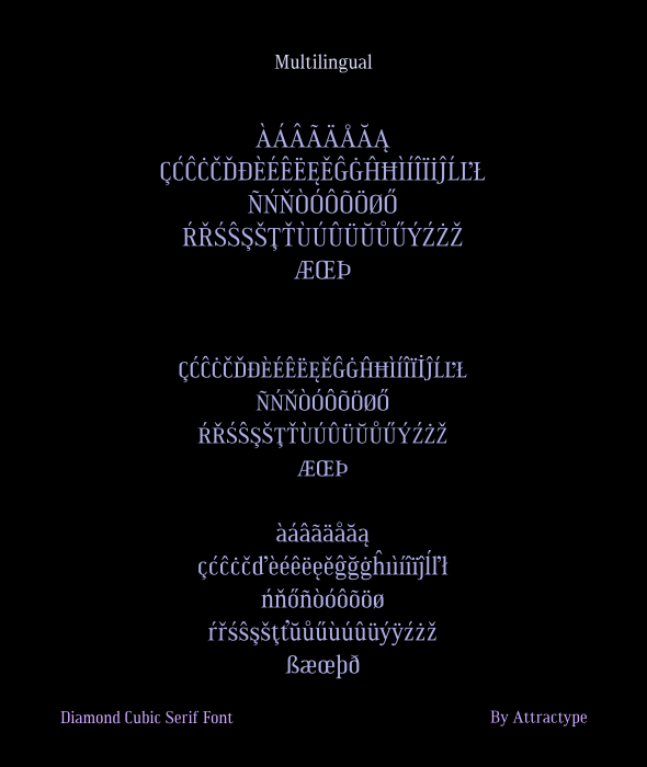 Diamond Cubic, Fonts | GraphicRiver