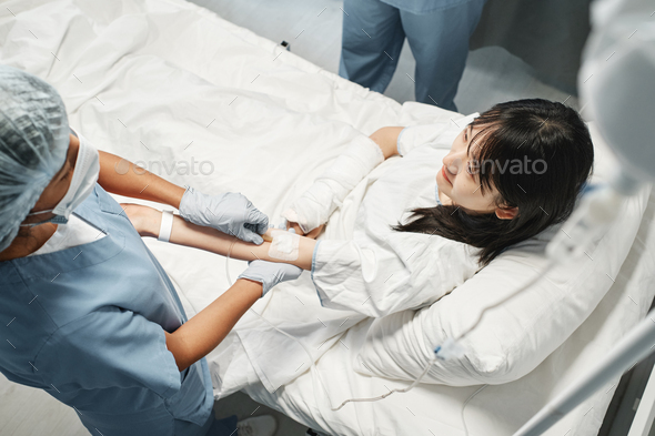 Patient Getting IV Therapy Stock Photo by Media_photos | PhotoDune